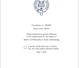 Bachelor Thesis Oxford University Stallone pl