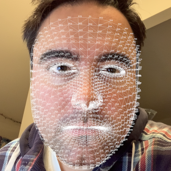 iOS ARKit Face Tracking Vertices | Oxford Echoes