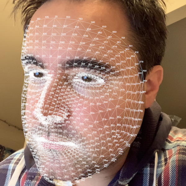 iOS ARKit Face Tracking Vertices | Oxford Echoes