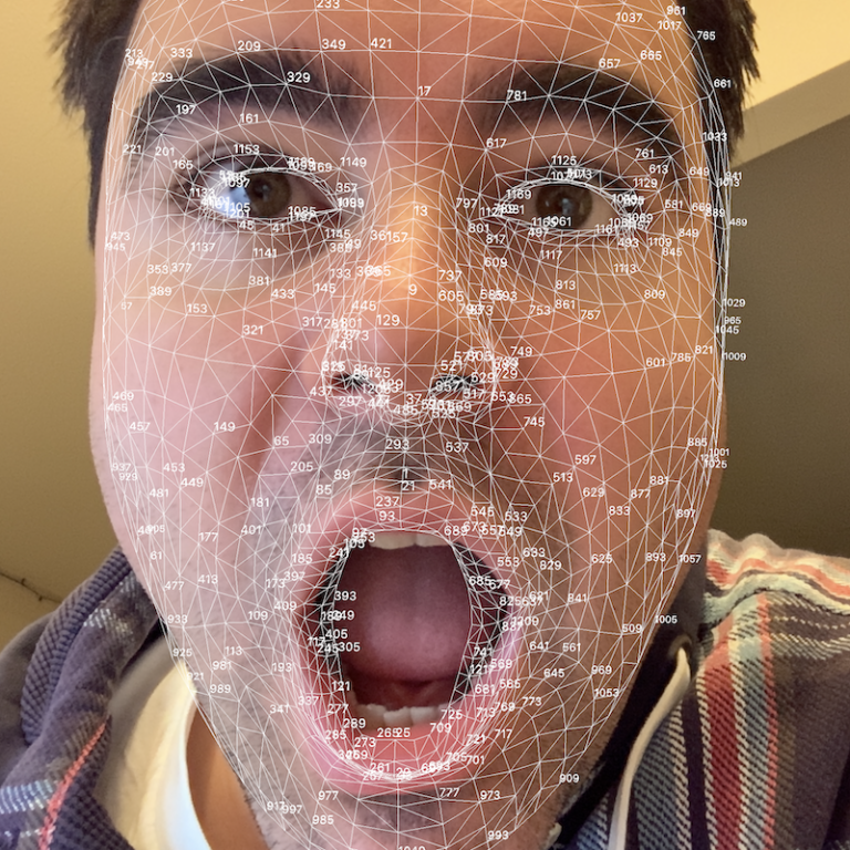iOS ARKit Face Tracking Vertices | Oxford Echoes